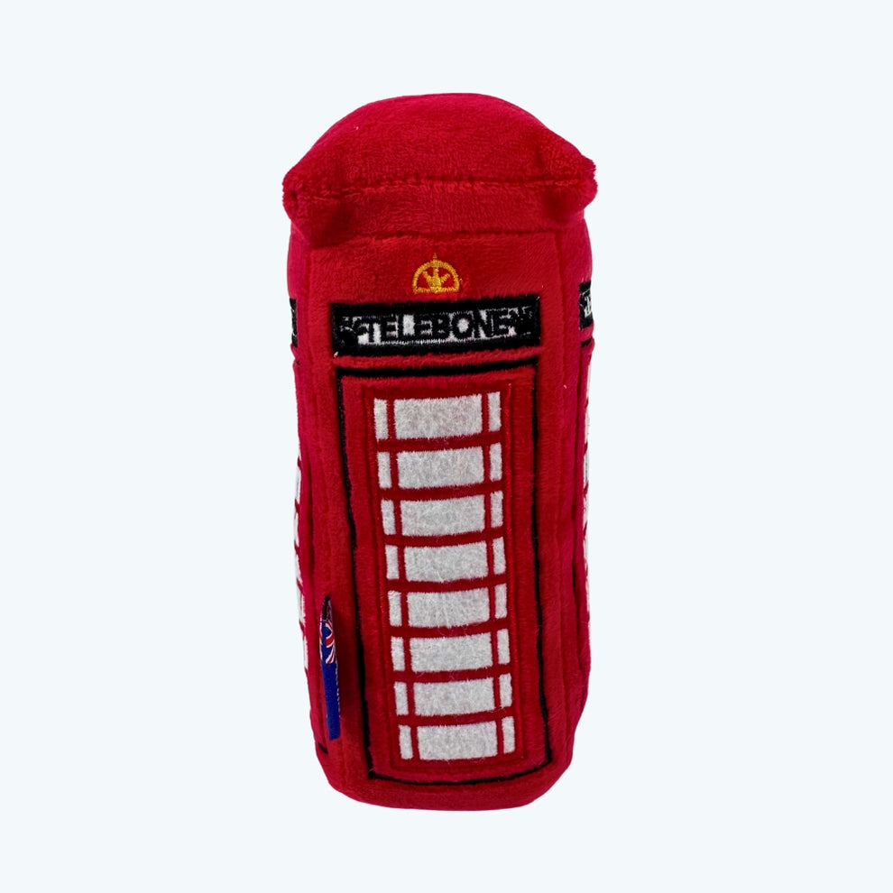 Telebone Plush Dog Toy - Iconic London Phone Box for Dogs